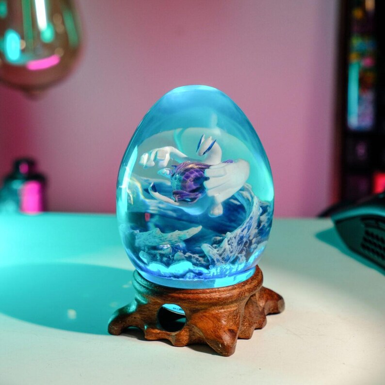 Lugia Pokemon Resin Lamp Egg, Psychic Flying Type Pokemon Art Night ...