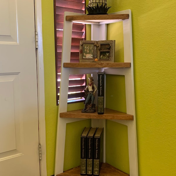 Corner Bookcase - Etsy