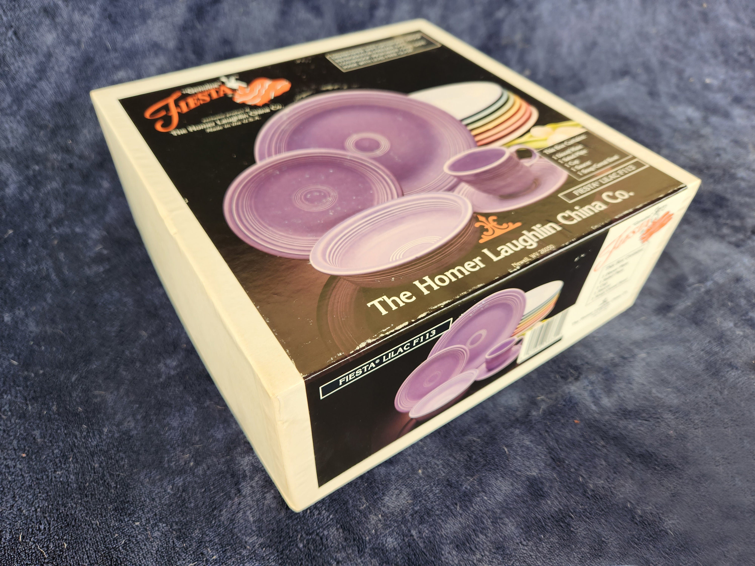 Box ONLY- Original Box for the Fiesta Lilac 5 Piece Place Setting. No ...