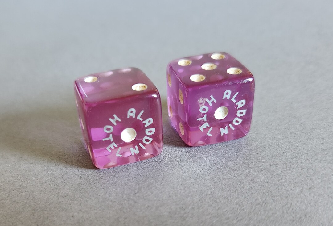 Aladdin Hotel and Casino Dice. 1 Pair. Vintage Purple Plastic. - Etsy