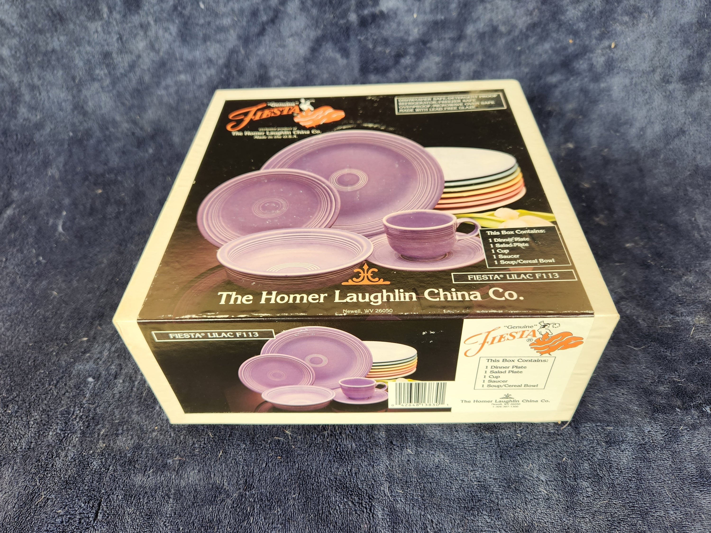 Box ONLY- Original Box for the Fiesta Lilac 5 Piece Place Setting. No ...