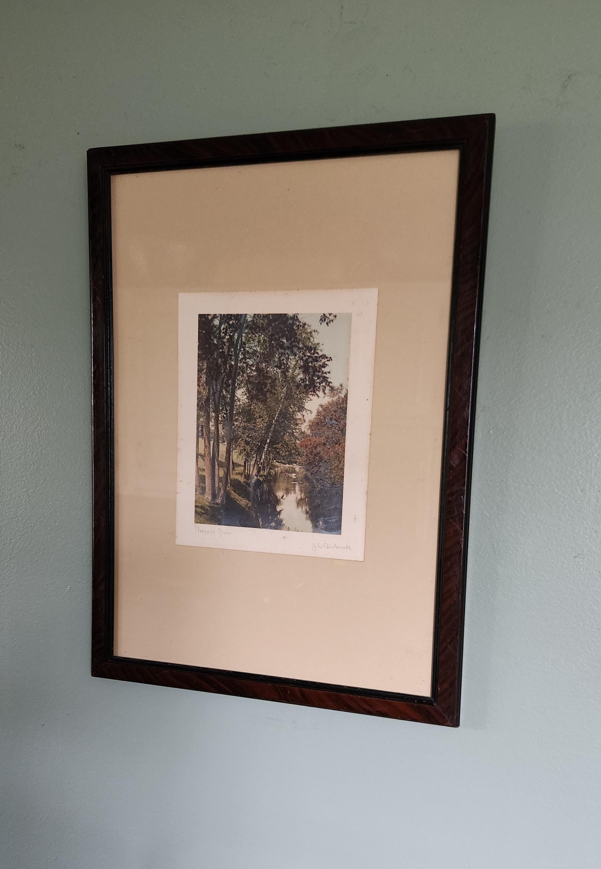 Antique Hand Colored Photo by JC Bicknell - Etsy