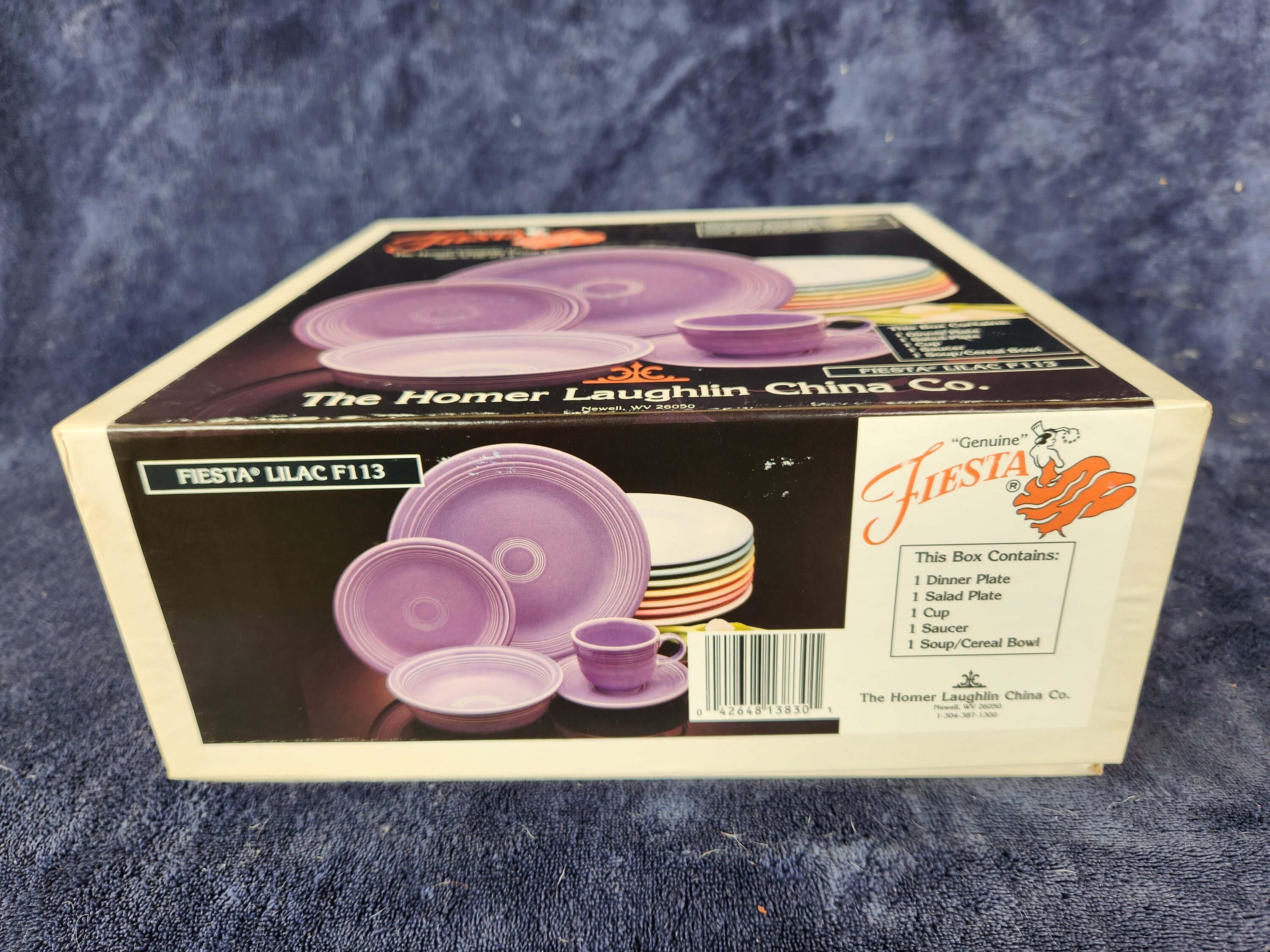 Box ONLY- Original Box for the Fiesta Lilac 5 Piece Place Setting. No ...