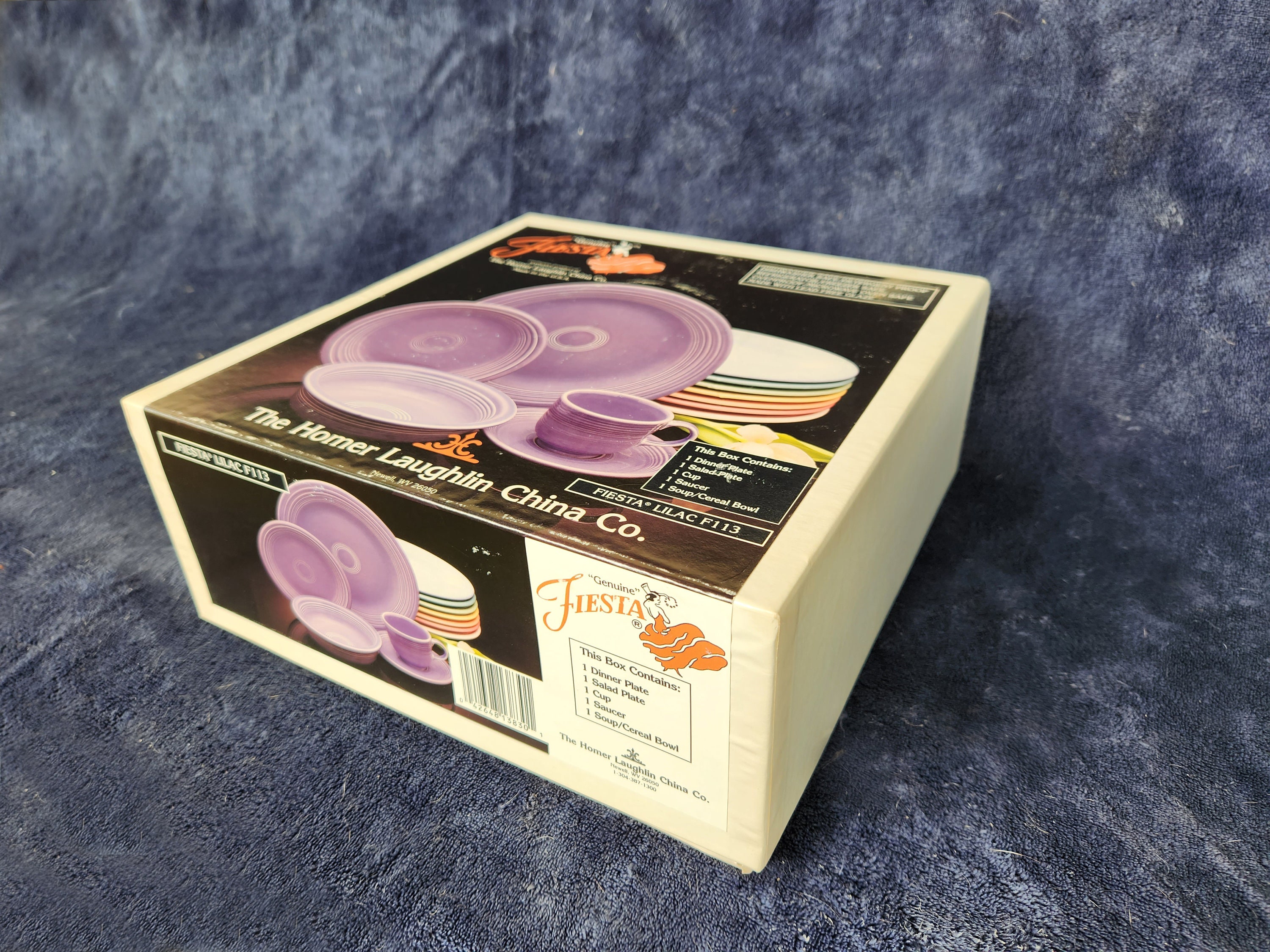 Box ONLY- Original Box for the Fiesta Lilac 5 Piece Place Setting. No ...