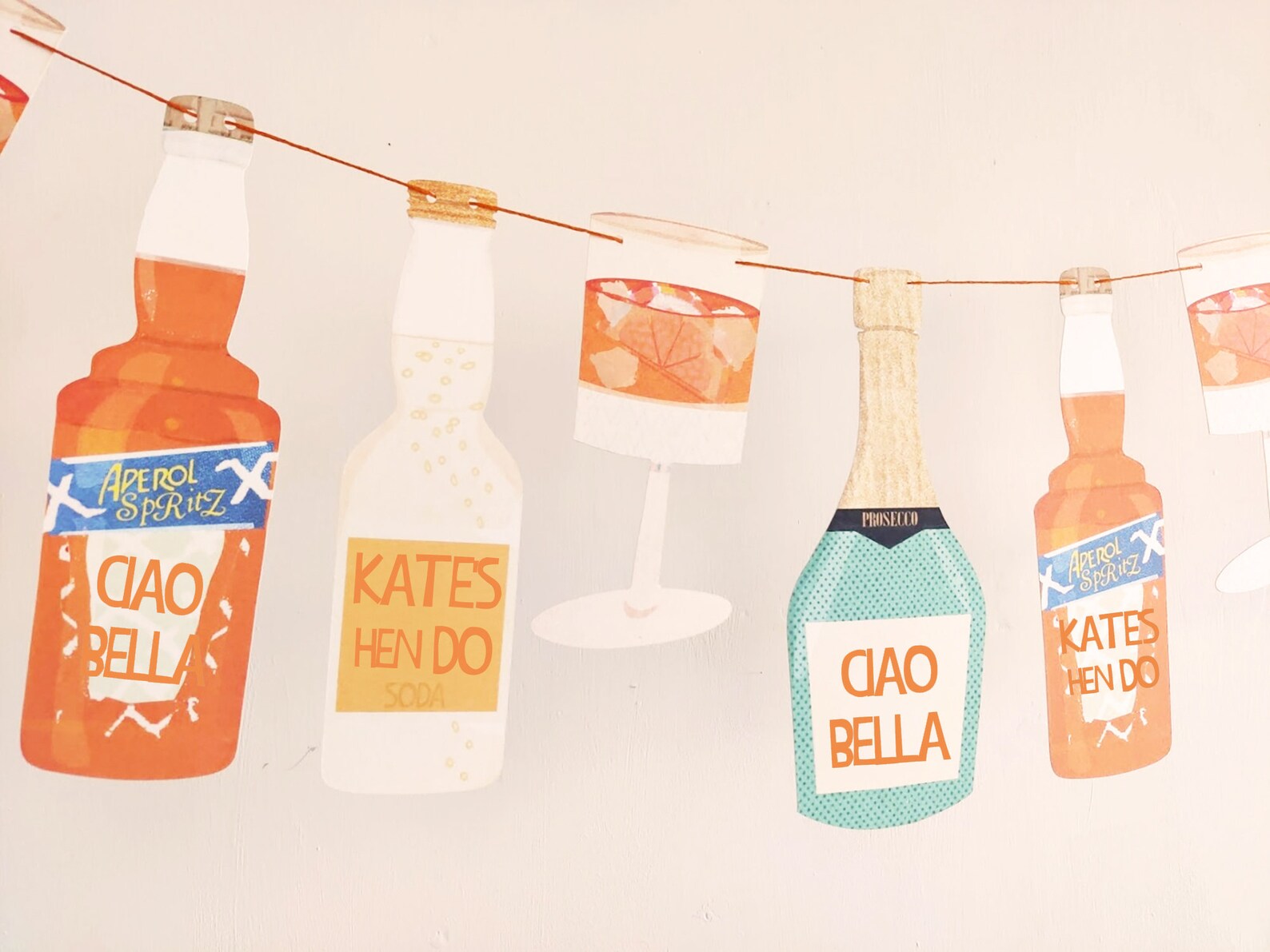 Hen Party Aperol Spritz Cocktail Decorations - Etsy UK