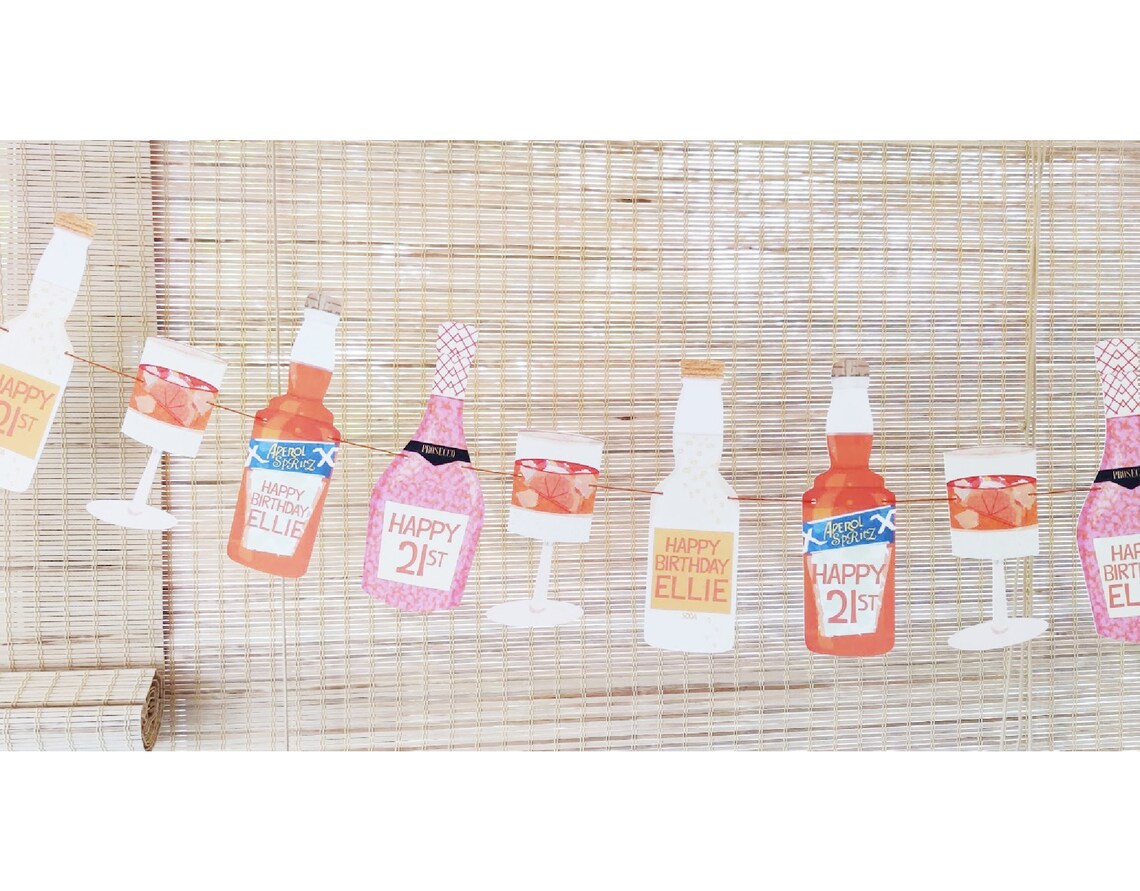 21ST Birthday Decorations Italian Spritz Themed Party - Etsy