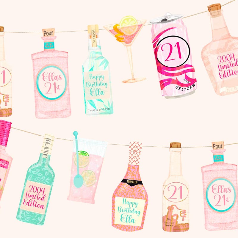 21st Bunting Paper - Etsy UK