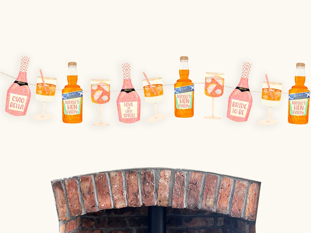 Hen Party Aperol Spritz Cocktail Decorations - Etsy UK