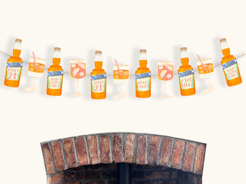 21ST Birthday Decorations Italian Spritz Themed Party - Etsy