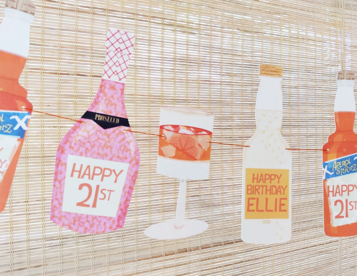 21ST Birthday Decorations Italian Spritz Themed Party - Etsy