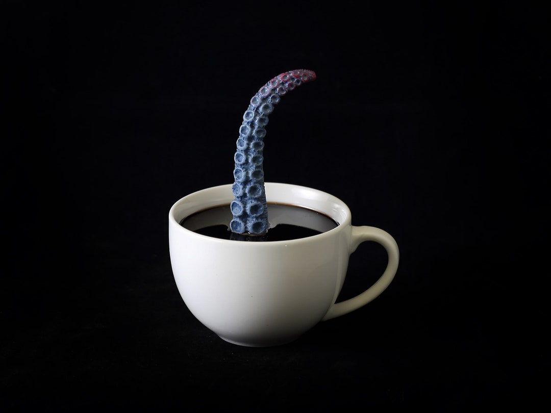 Teacup Tentacle, Cephalopod Squid Creature, Sculpted OOAK Handmade Artist Doll, Cute Weird Odd ...