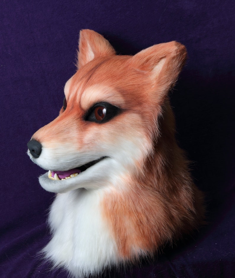 Wolf Dog Husky Fursuit Head Realistic Mask Articulated Jaw - Etsy Australia