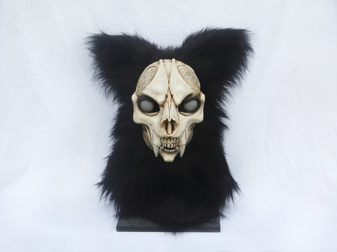 Zombie Fursuit Cat Head, Realistic Toony Mask, Feline Gothic Horror ...