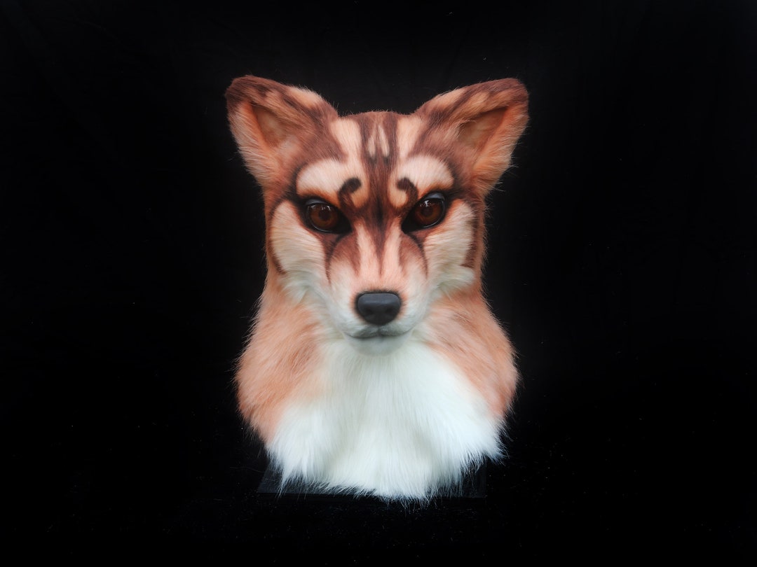 Wolf Dog Husky Fursuit Head Realistic Mask, Articulated Jaw, Realistic ...