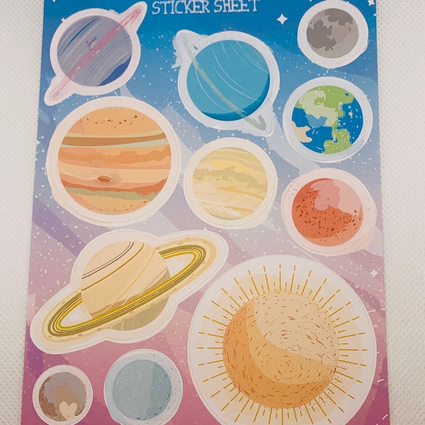 Solar System Wall Stickers - Etsy