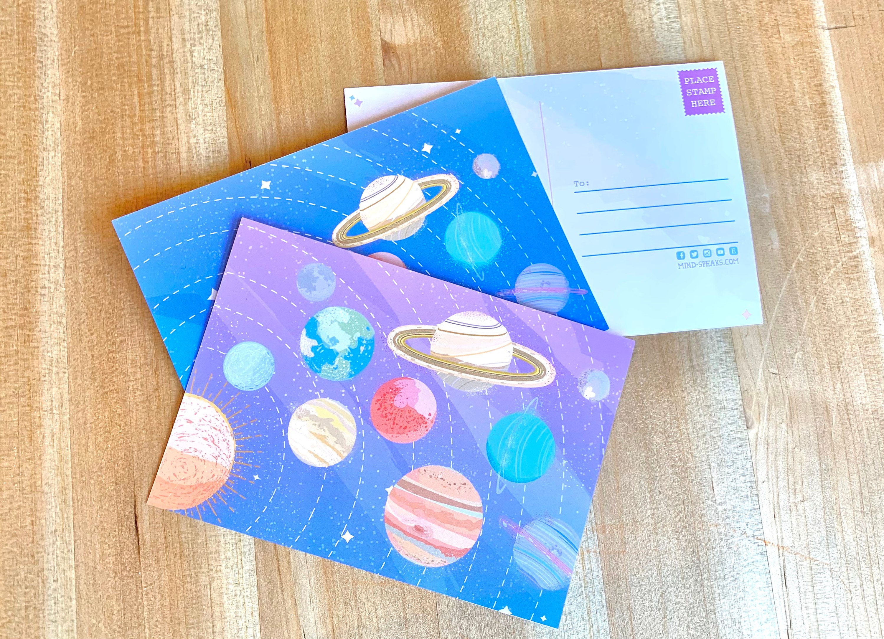 Pen Pal Kit Solar System Planet Stationery Set | Etsy