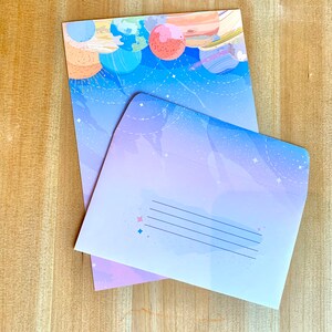 Pen Pal Kit Solar System Planet Stationery Set - Etsy