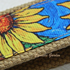 Sunflower Wristlet Key Chain Key Fob Key Holder Key Strap Key Ring ...