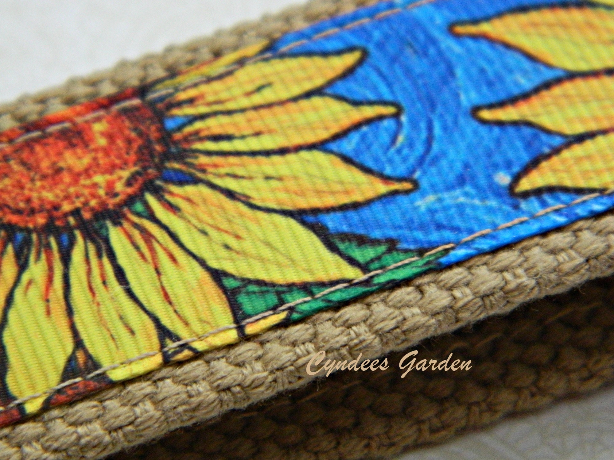 Sunflower Wristlet Key Chain Key Fob Key Holder Key Strap Key | Etsy