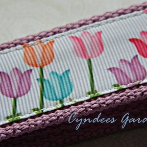 Tulip Key Chain Key Fob Wristlet - READY TO SHIP - Tulips - Key Strap ...