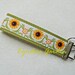 Sunflower Wristlet Key Chain Key Fob Key Holder Key Strap Key - Etsy