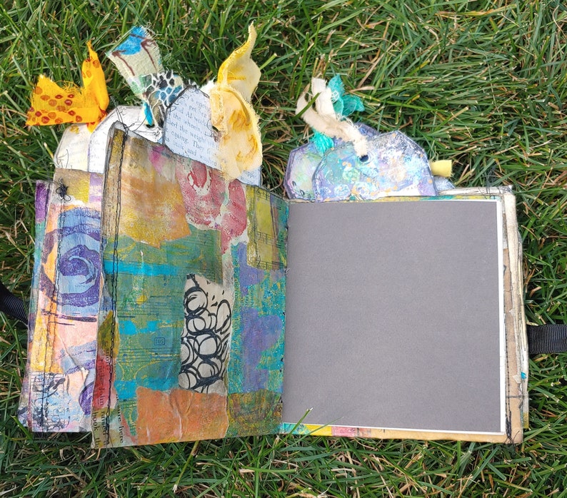 Mixed Media Travel Pocket Journal - Etsy