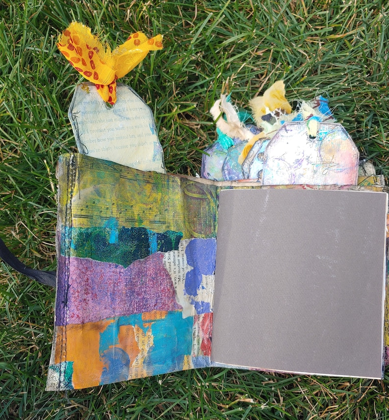 Mixed Media Travel Pocket Journal - Etsy