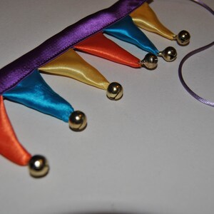Colourful Carnival Satin Jester Bracelet With Jingle Bells - Etsy