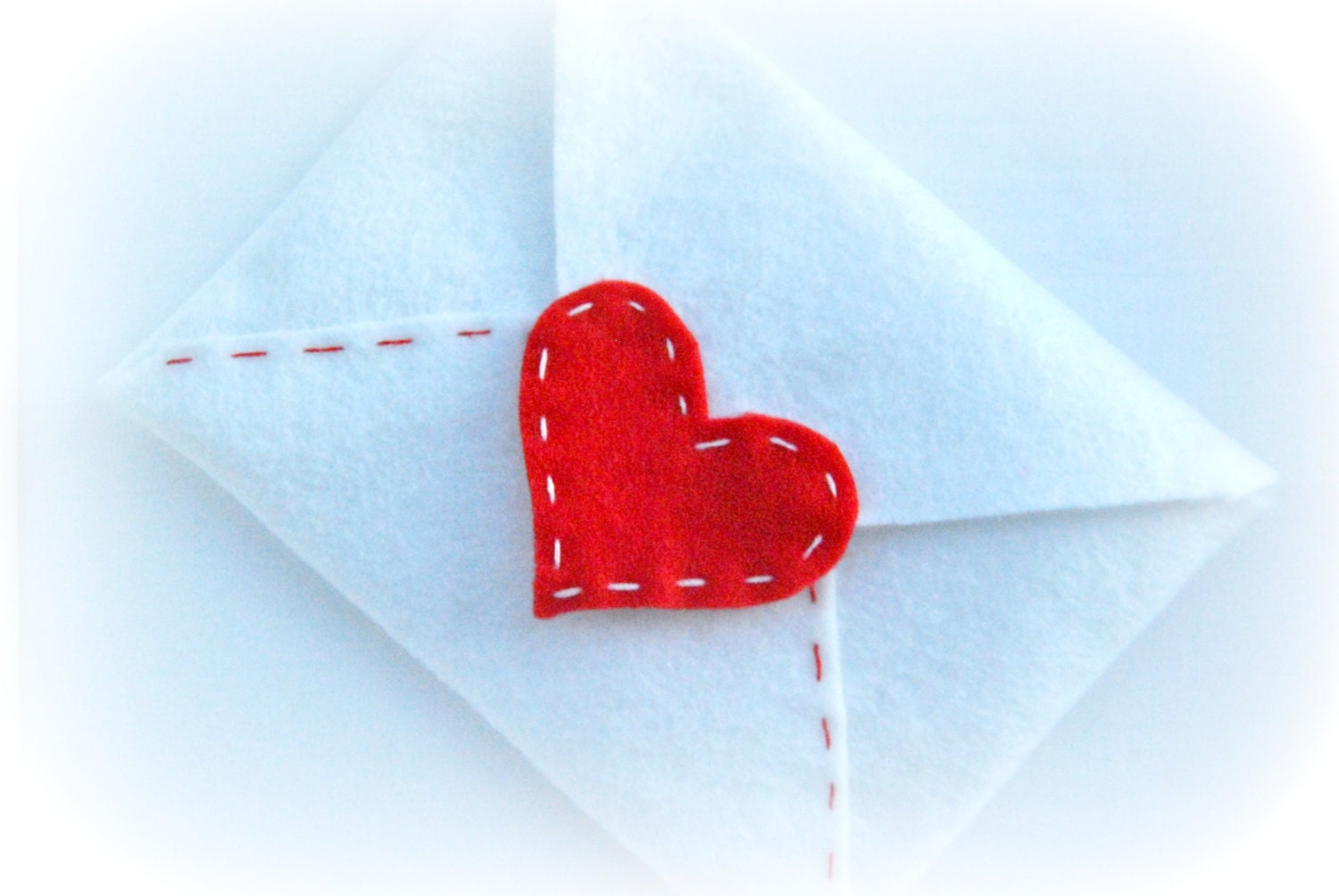 Romantic Valentine's Love Letter Envelope Bag in Felt With - Etsy