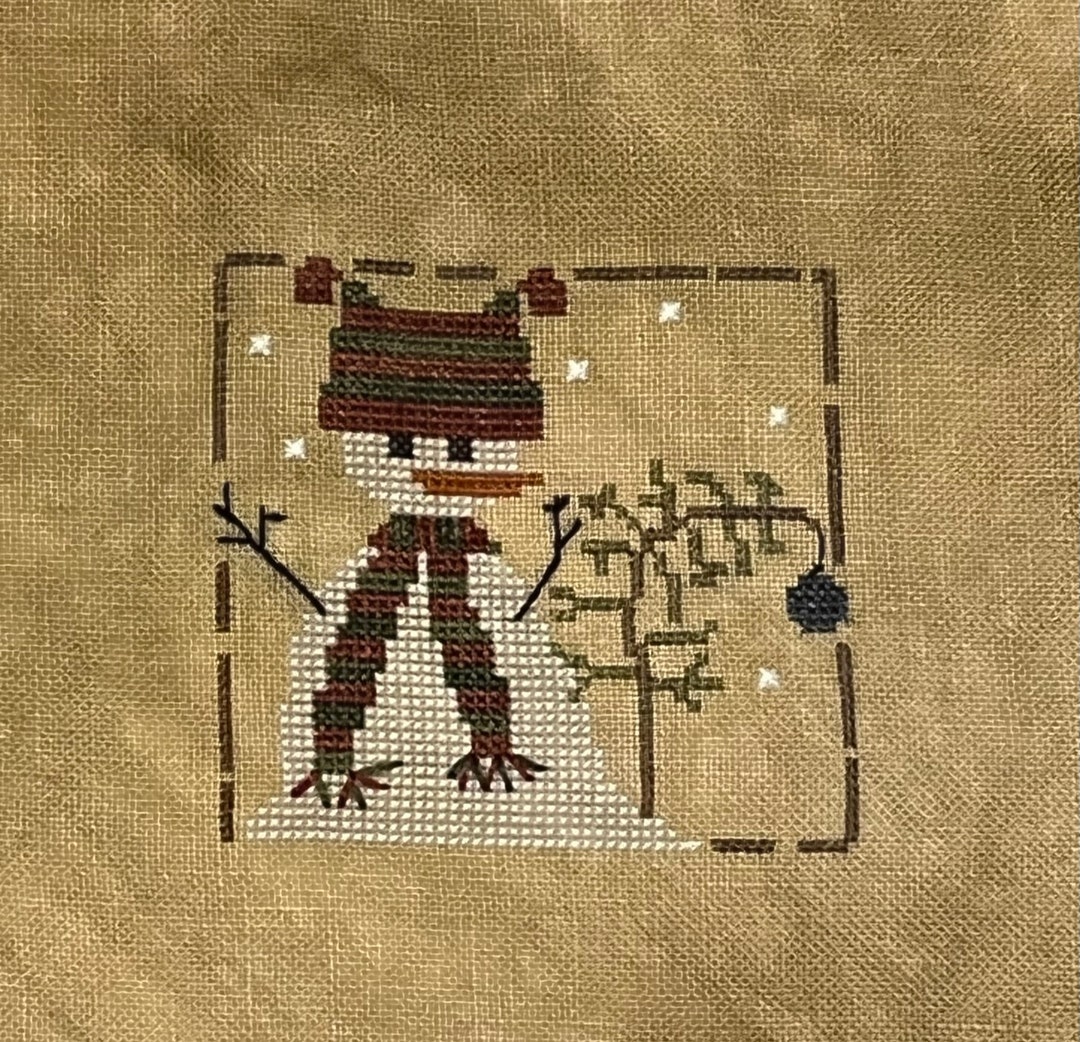 Wee One Bernard Design by Heart in Hand Finished Unframed Cross Stitch ...