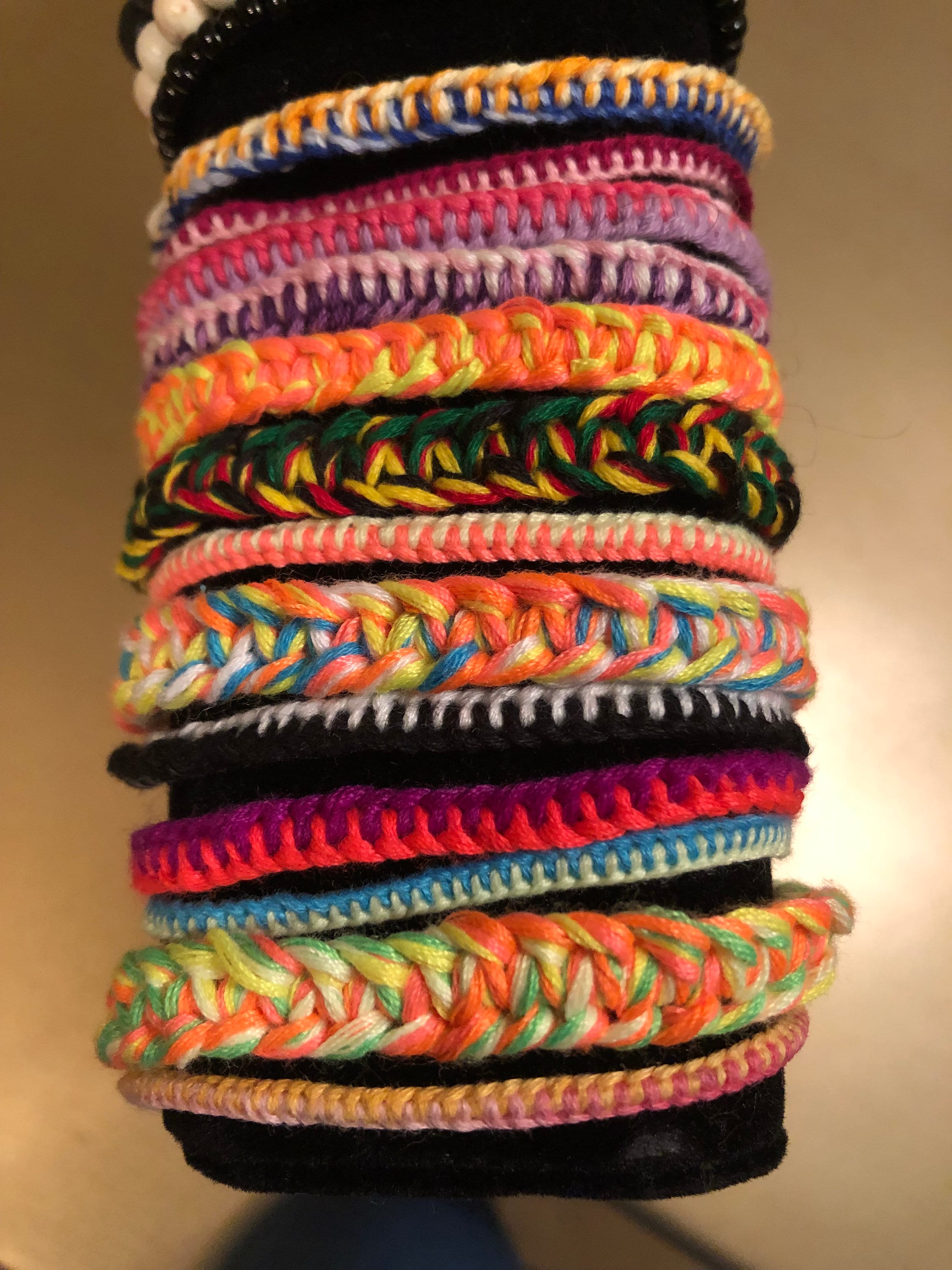 Custom String Bracelets Pick Your Color and Width Embroidery Thread ...