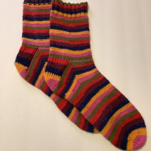 Hand Knitted Socks - Etsy