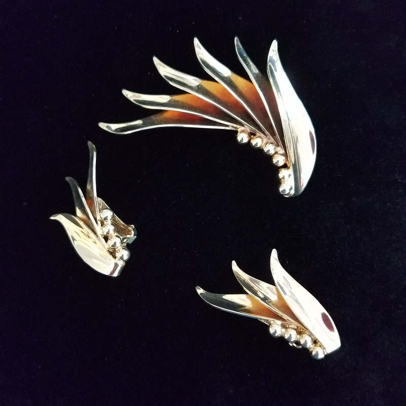 Kramer Brooch & Earrings - Etsy
