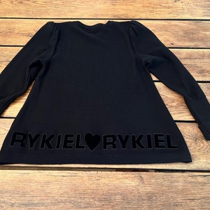 Vintage Sonia Rykiel Black Sweater, Heart Rykiel Sweater/vintage Heart ...