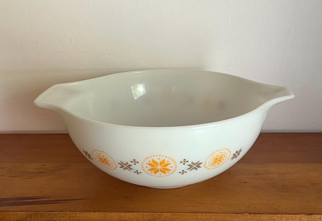 Pyrex Town and Country Cinderella Mixing Bowl, Nesting Bowl, 444/vintage Pyrex Large Bowl ...