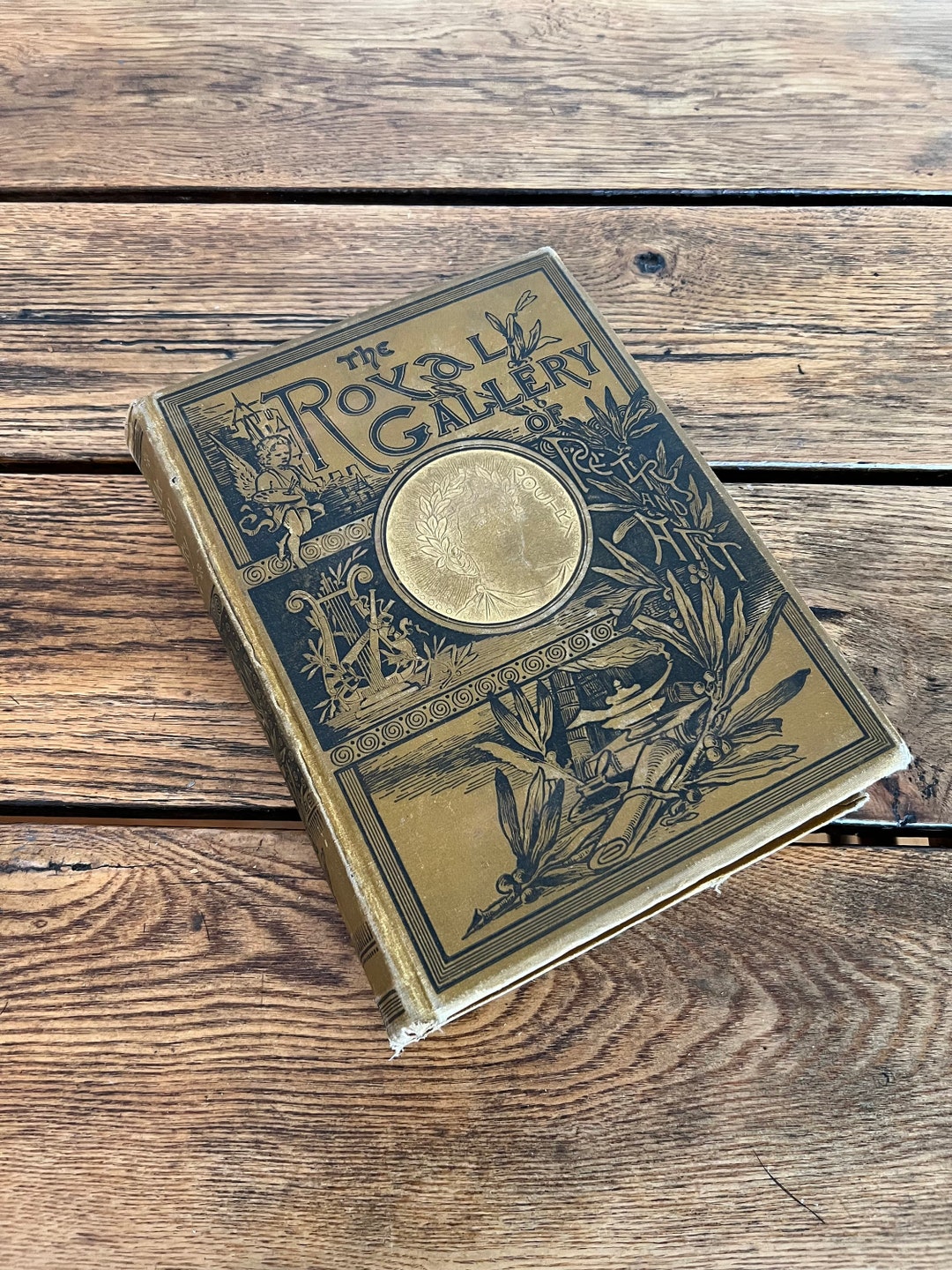 The Royal Gallery of Poetry and Art 1887 Antique Cloth Illustrated ...
