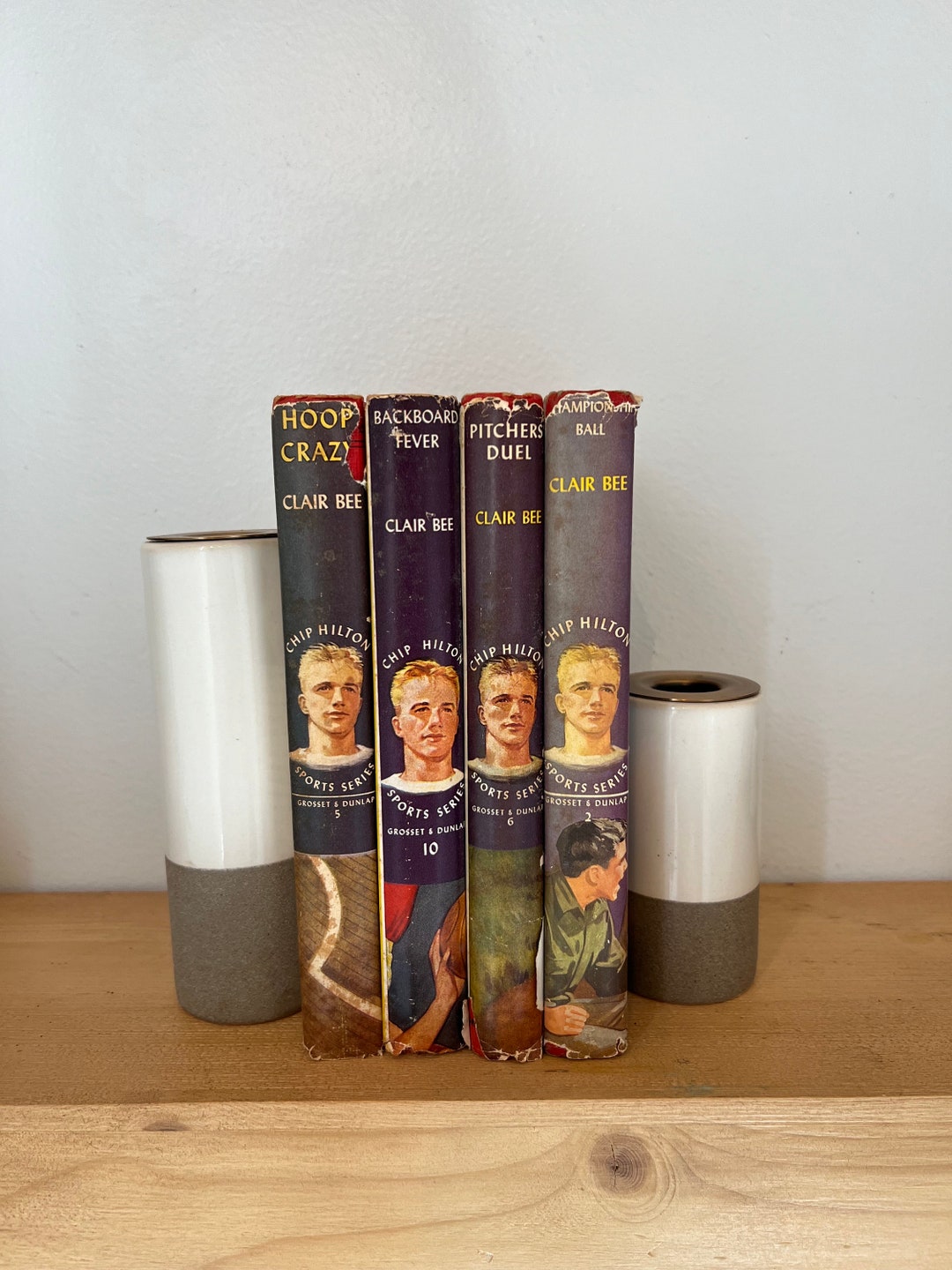 Chip Hilton Sports Series Books by Clair Bee W/dust Jackets/vintage ...