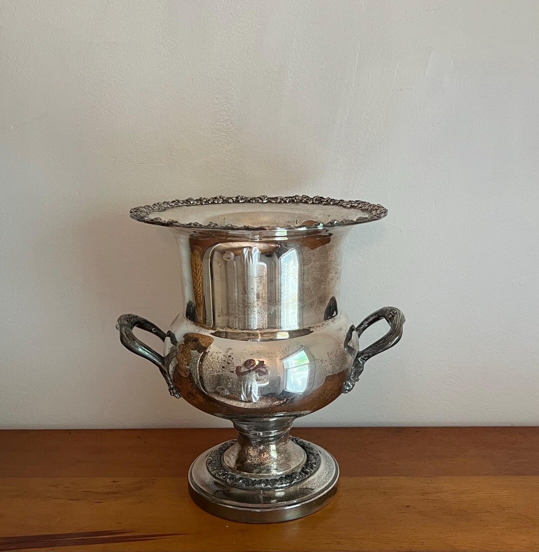Vintage Sheridan Silver on Copper Ice Bucket Champagne Bucket/vintage ...