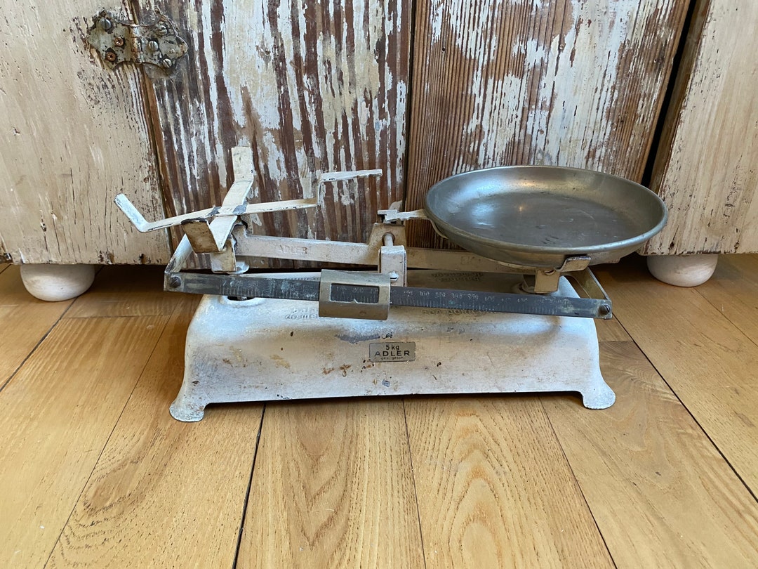 Vintage French Metal Scale/antique French Scale/vintage Scale - Etsy
