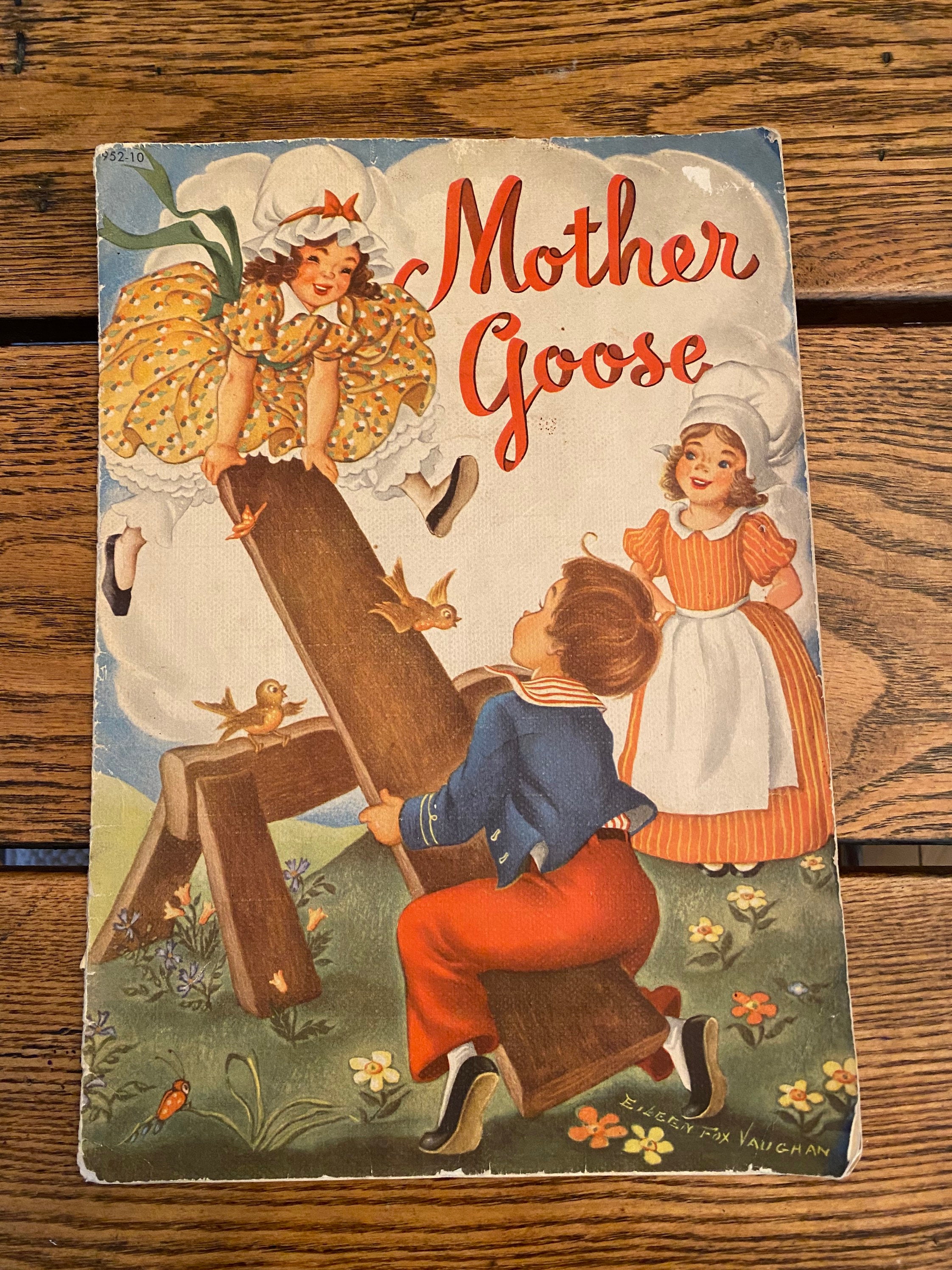 Mother Goose Book by Eileen Fox Vaughn, Soft Cover 1949/vintage Childs ...