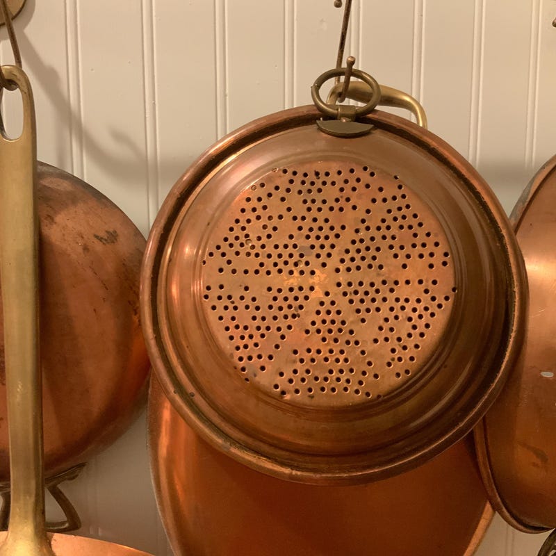 Copper Colander - Etsy