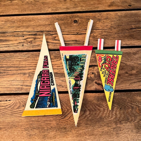 Michigan Felt Pennants - Etsy