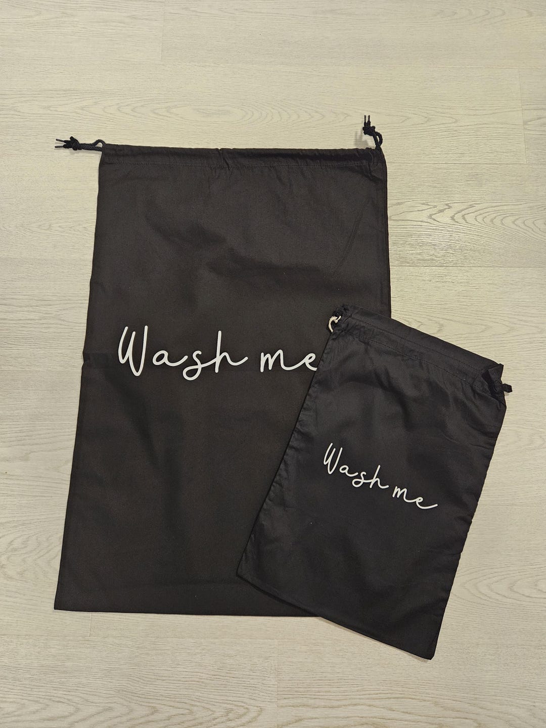 Wash Me Dirty Laundry Bags | Travel Set | Small & X-large - Black - Etsy