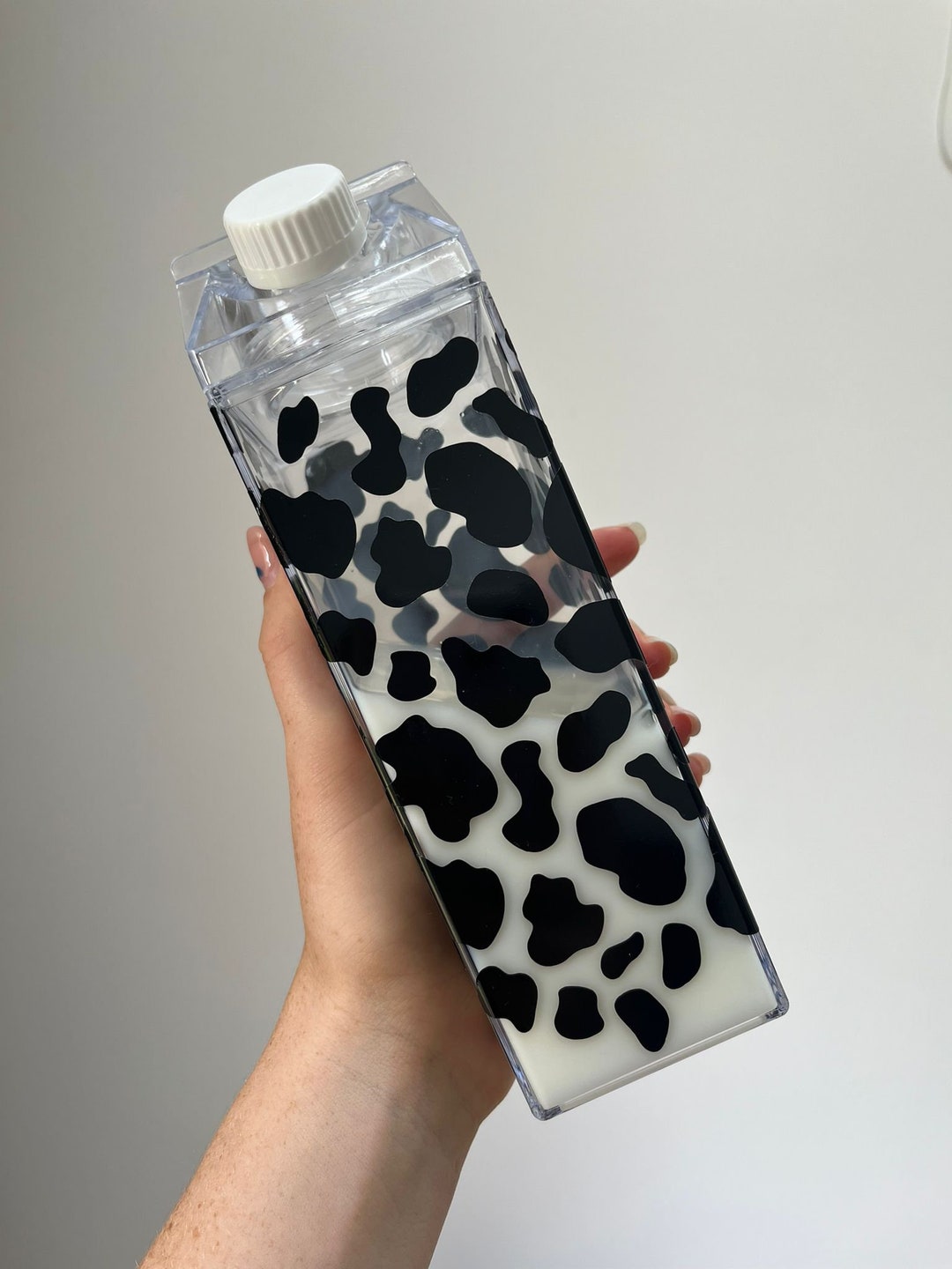 Cow Print 500ml Milk Carton Milk Carton Milk Water Bottle - Etsy