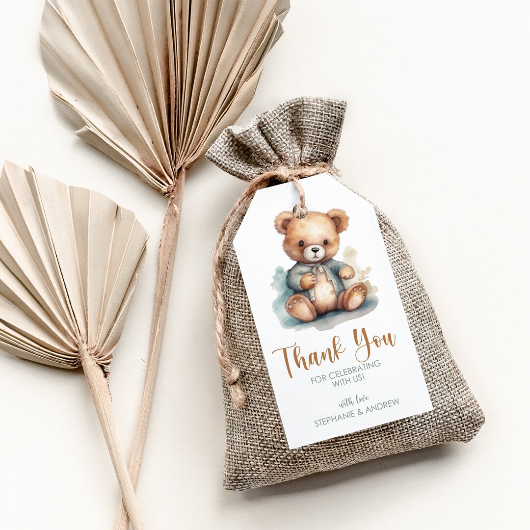 Bear Gift Tag - Etsy