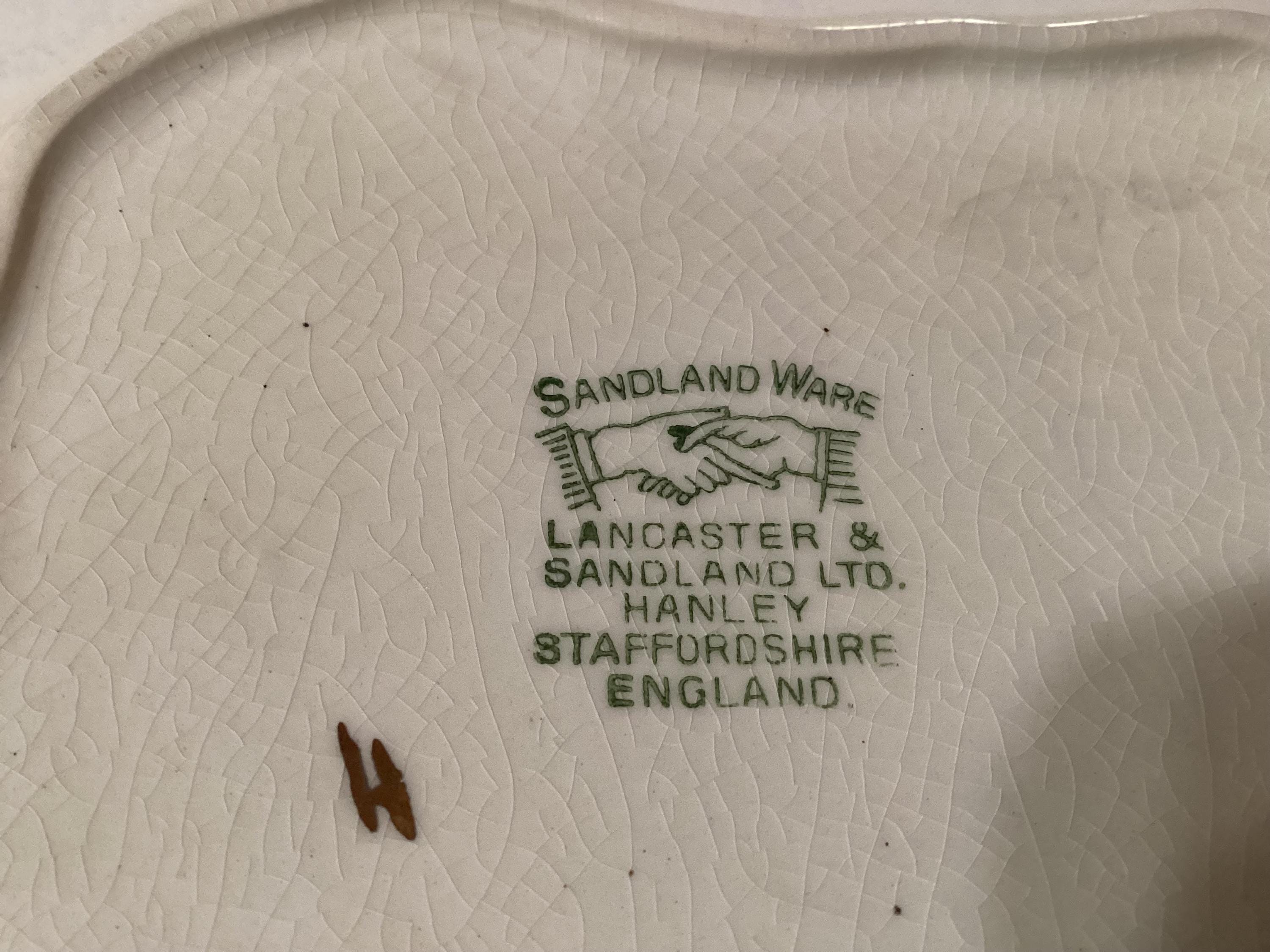 Vintage Sandland Ware Covered Butter or Cheese Dish With English ...