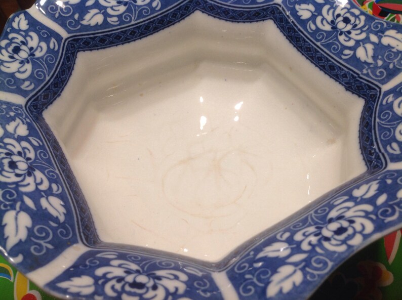 Vintage Whieldon Ware China Corona Pattern Flow Blue - Etsy