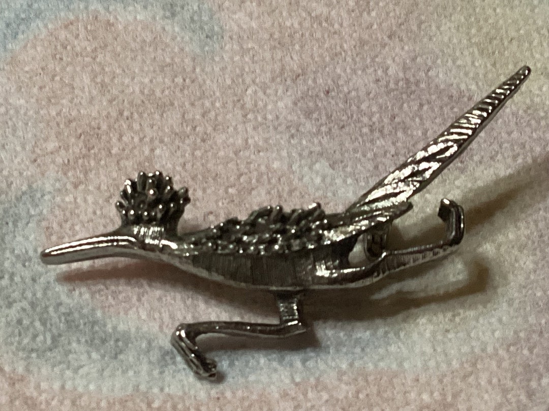 Vintage Sterling Silver Roadrunner Pin or Brooch - Etsy