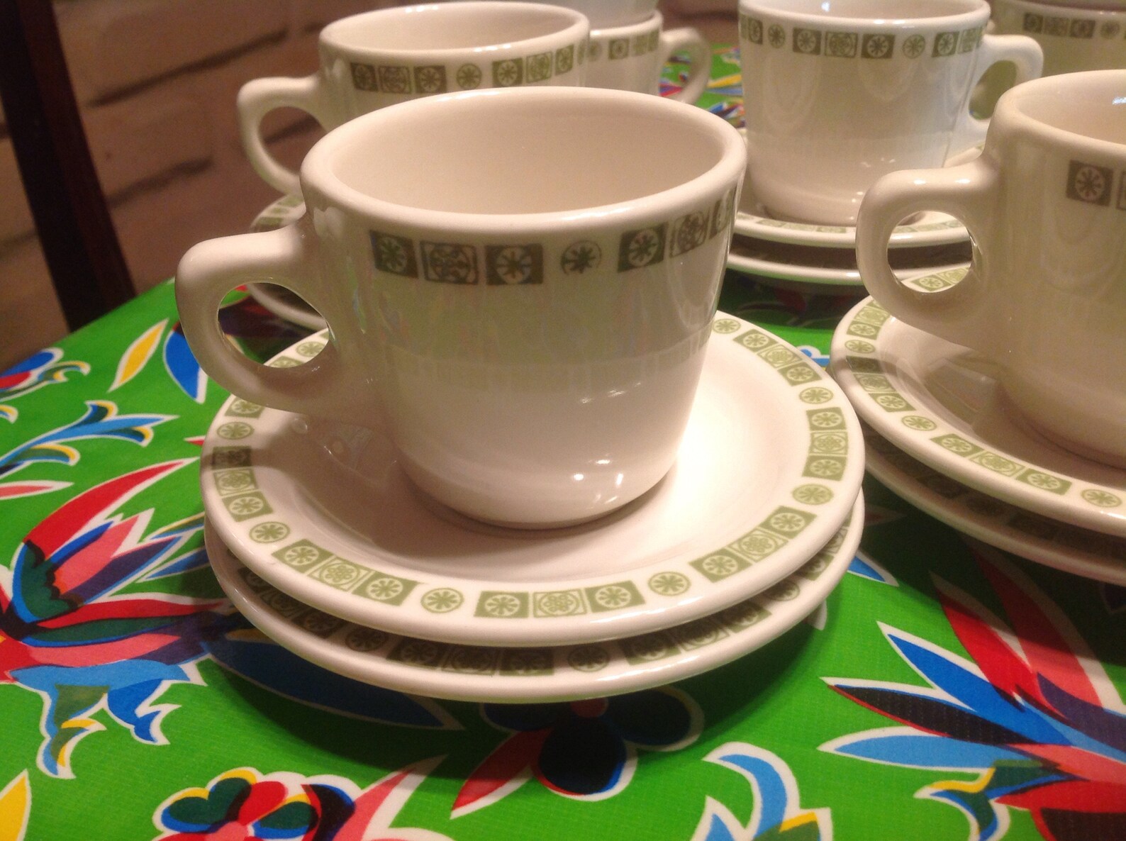 Vintage Set of 6 Buffalo China Restaurant Ware Cups and - Etsy