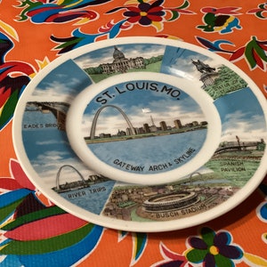 Vintage Ceramic Souvenir St. Louis, Missouri Plate - Etsy